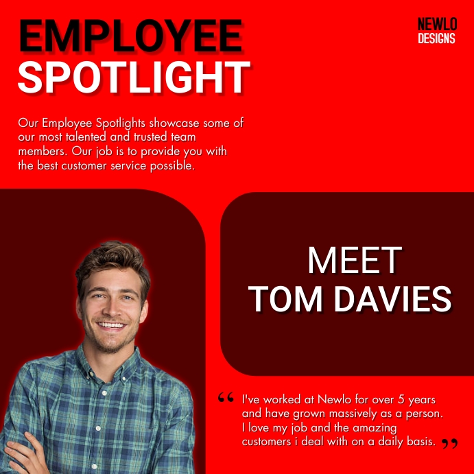 Employee Spotlight Template | PosterMyWall