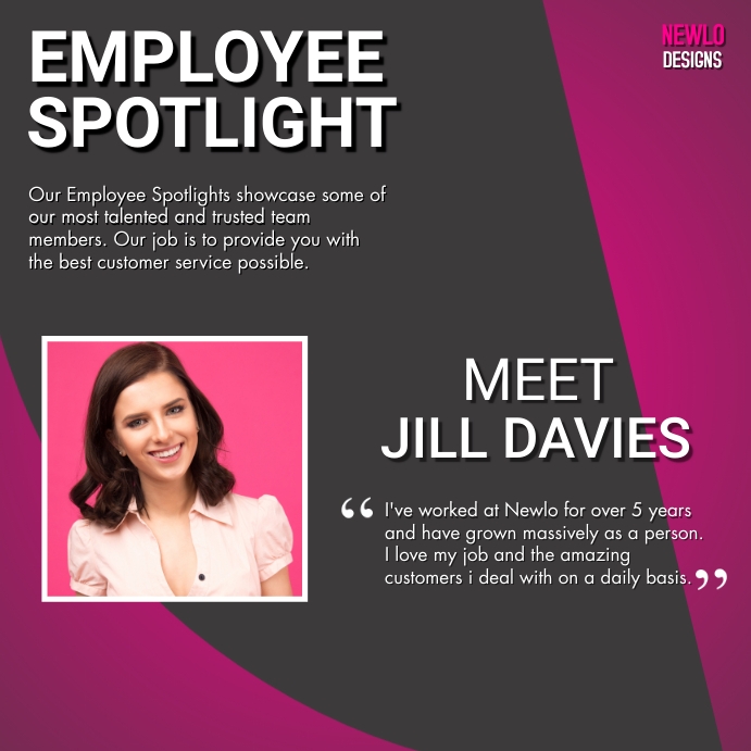 Employee Spotlight Template | PosterMyWall
