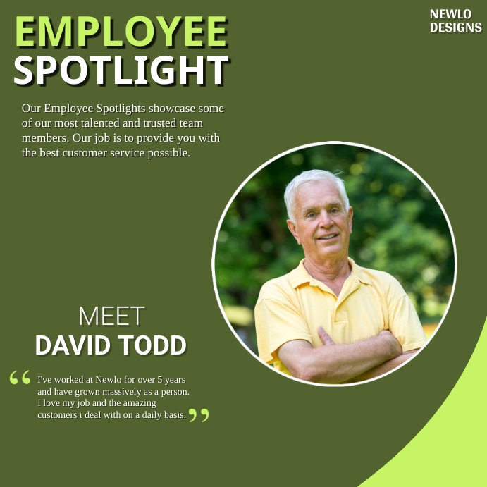 Employee Spotlight Template | PosterMyWall