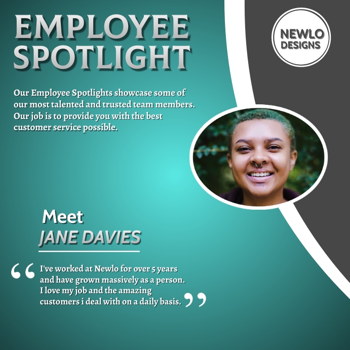 Employee Spotlight Template | PosterMyWall