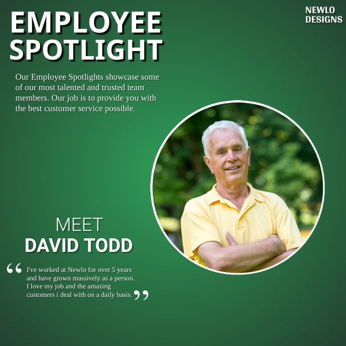 Employee Spotlight Template | PosterMyWall