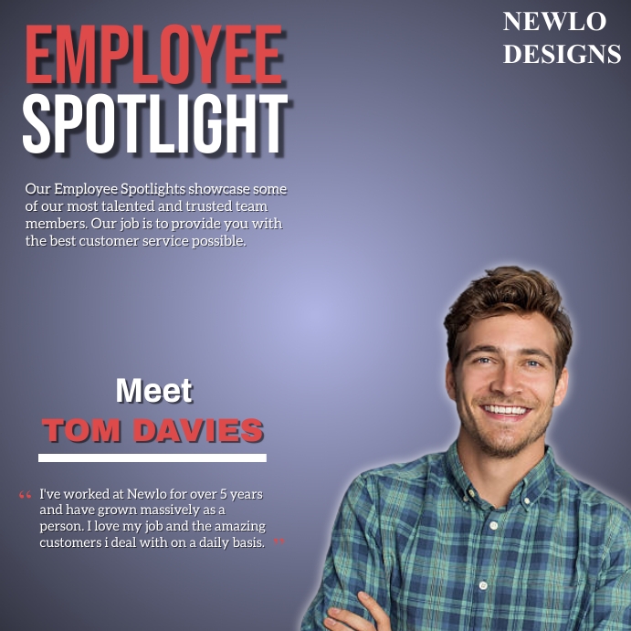 Employee Spotlight Template | PosterMyWall