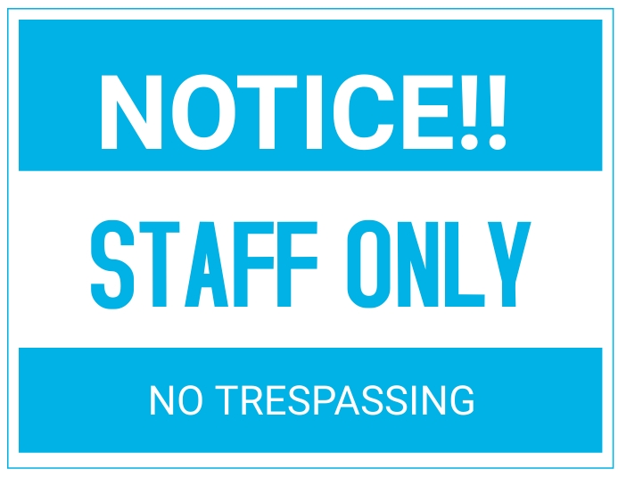 Employees only sign Template | PosterMyWall