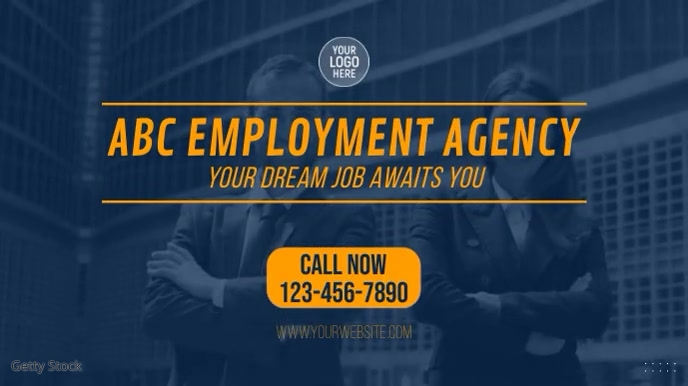 Employment Agency Video Ad Template | PosterMyWall