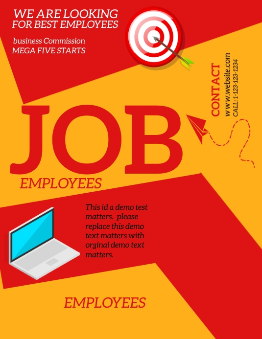 Plantilla de Empleo | PosterMyWall