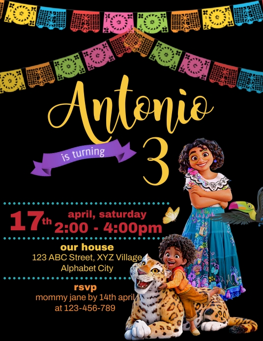 Encanto Birthday Invitation Template | PosterMyWall