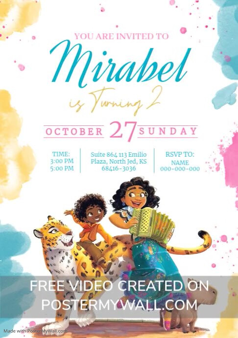 Encanto Birthday Invitation Template | PosterMyWall