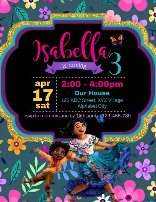 Encanto Birthday Invitation Template | PosterMyWall