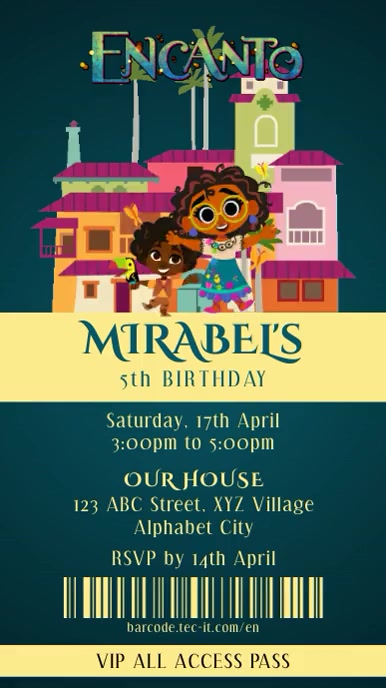 Encanto Birthday Invitation Template | PosterMyWall
