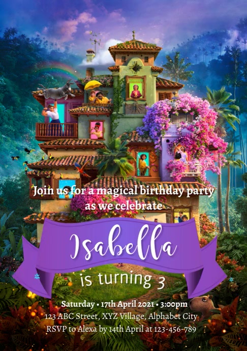 Copy of Encanto Birthday Invitation Template | PosterMyWall