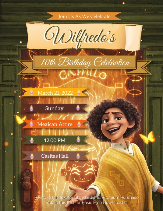 Encanto Camilo's Door Template | PosterMyWall