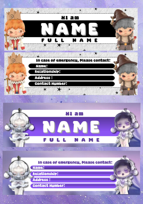 Enchanted Kingdom Name Badge Template | PosterMyWall