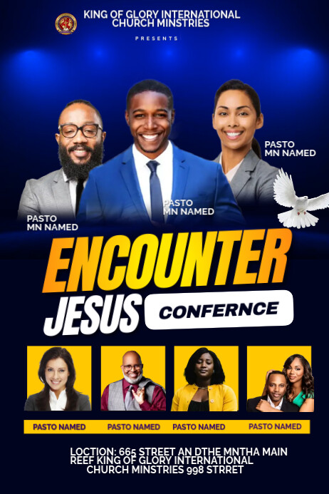 Encounter Jesus Template | PosterMyWall