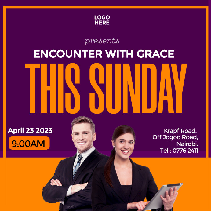 Encounter with Grace service Template | PosterMyWall