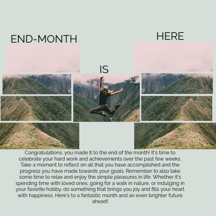 Plantilla de end month poster | PosterMyWall