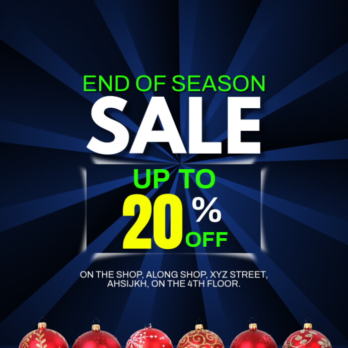 End of season Template | PosterMyWall