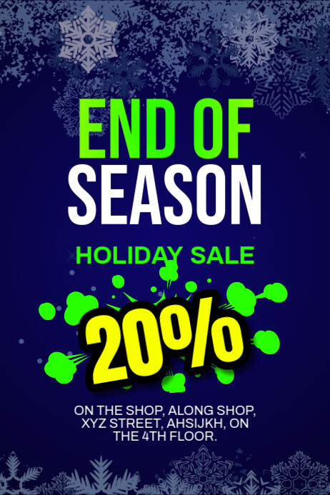 End of season Template | PosterMyWall