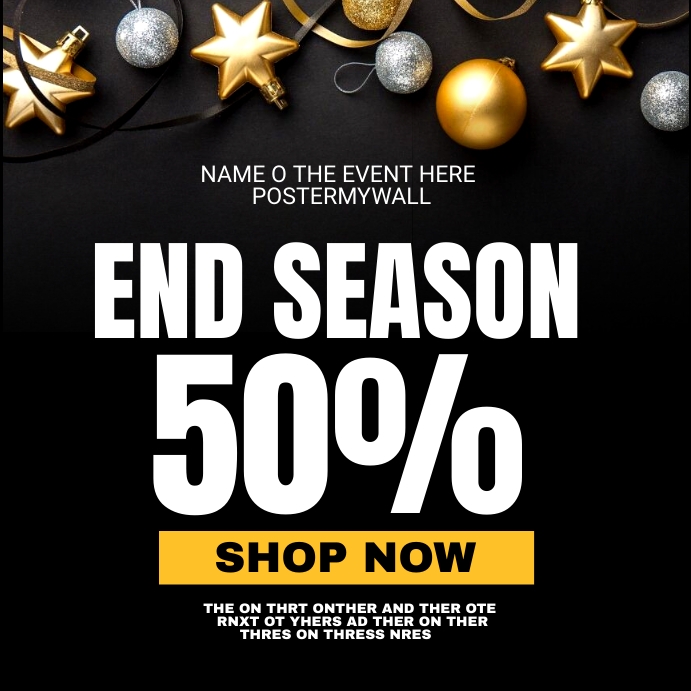 end of season Template | PosterMyWall