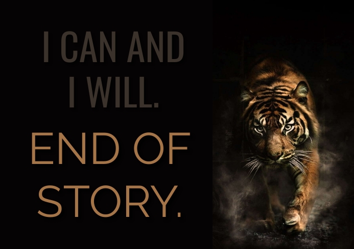 END OF STORY QUOTE TEMPLATE | PosterMyWall