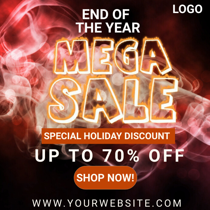 End of the year mega sale flyer template | PosterMyWall