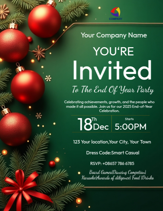 Copy of End of year invitation cards | PosterMyWall