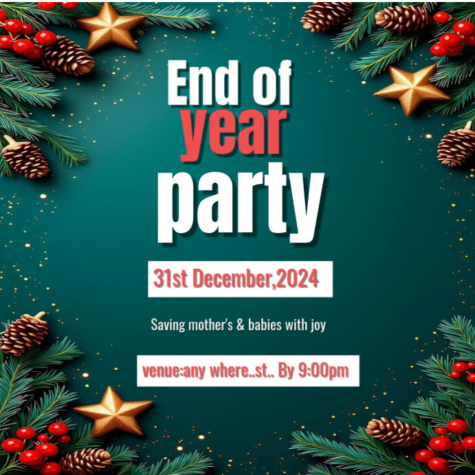 End of year party Template | PosterMyWall
