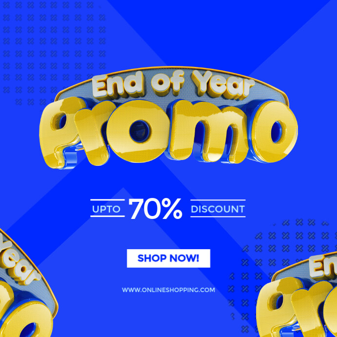 End Of Year Promo Instagram Post Templat | PosterMyWall