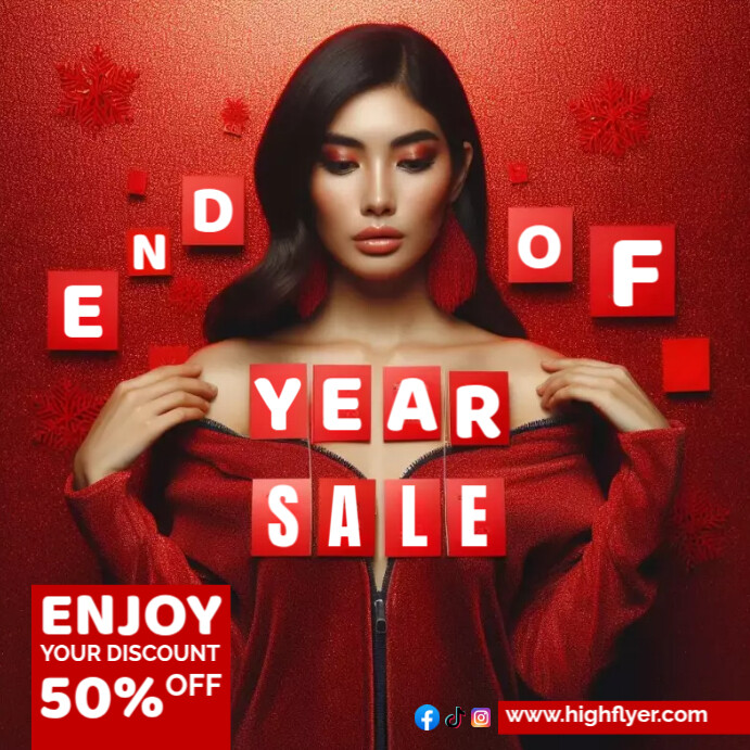 End of year Sale flyer template free template | PosterMyWall