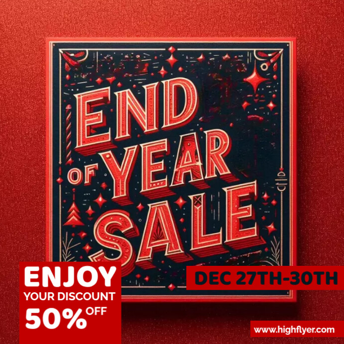 End of year Sale flyer template free template | PosterMyWall