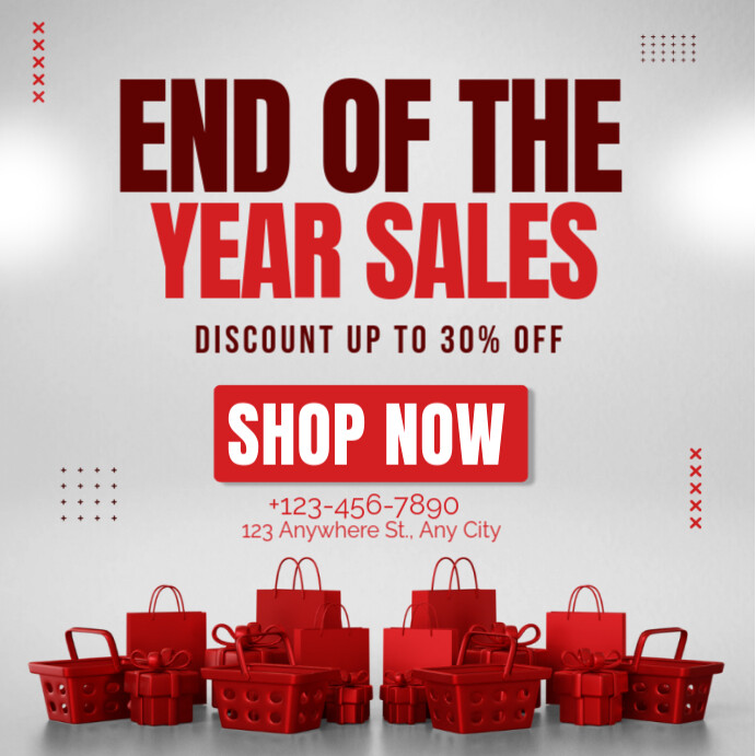 END OF YEAR SALES FLYER Template | PosterMyWall