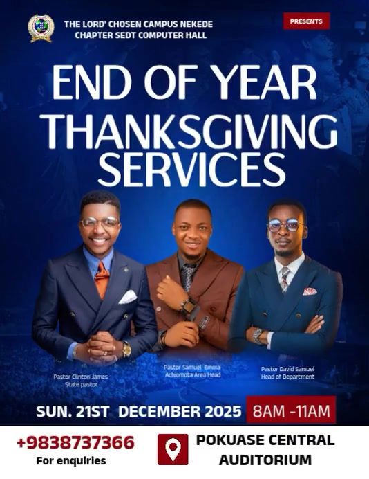 End of year thanksgiving Thanksgiving service Template | PosterMyWall