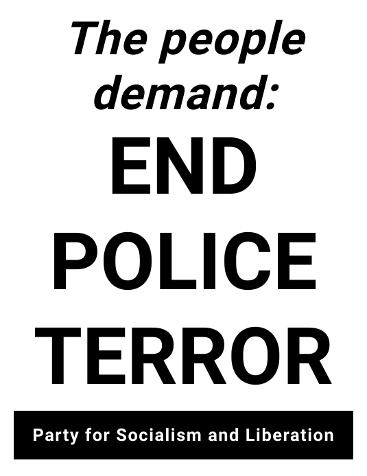 END POLICE TERROR Flyer Template | PosterMyWall