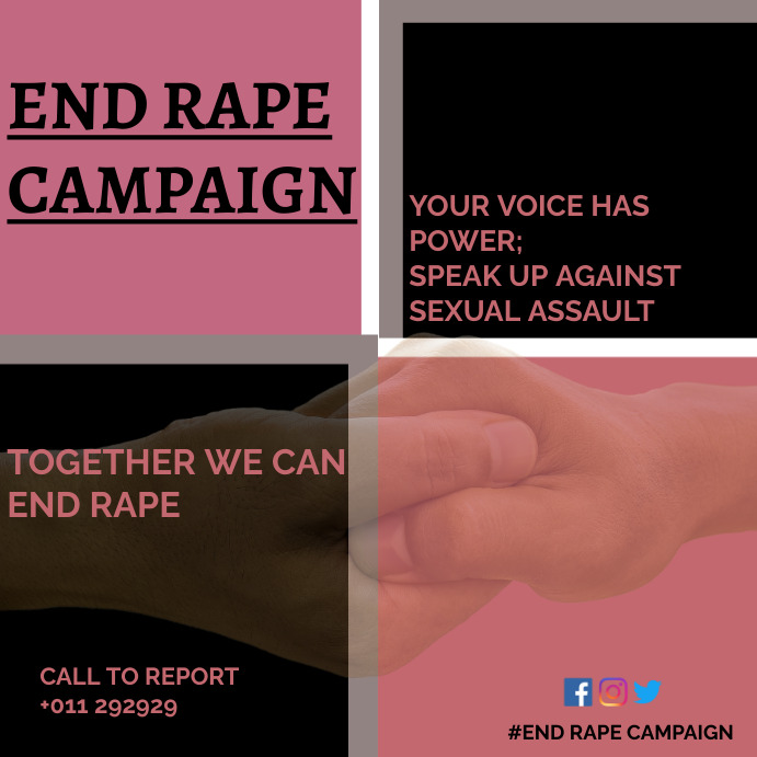 Pemerkosaan Templat | PosterMyWall