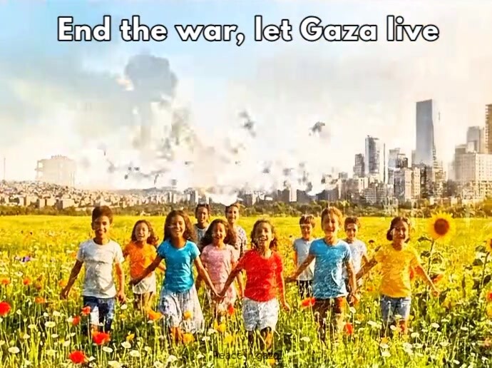 End the War on Gaza | Ceasefire Now - Editable Video Template ...