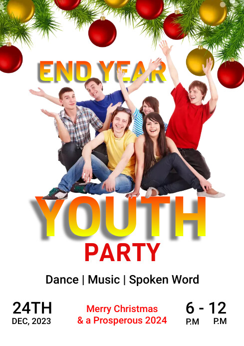 End Year Youth Party Template | PosterMyWall
