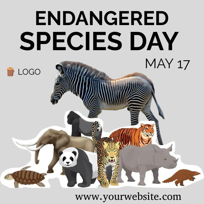 Endangered Species Day Instagram Post Templat Template | PosterMyWall