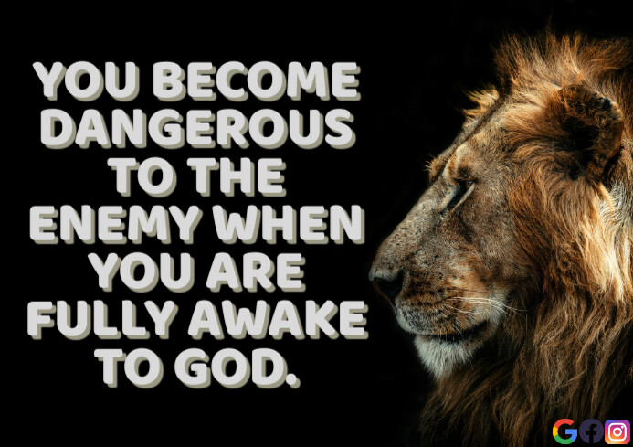 ENEMY AND GOD QUOTE TEMPLATE | PosterMyWall