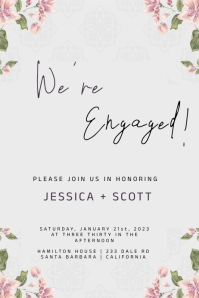 ENGAGEMENT POSTER Template | PosterMyWall