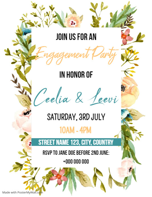 Engagement Ceremony Template | PosterMyWall