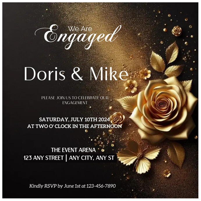 Engagement Ceremony Template | PosterMyWall