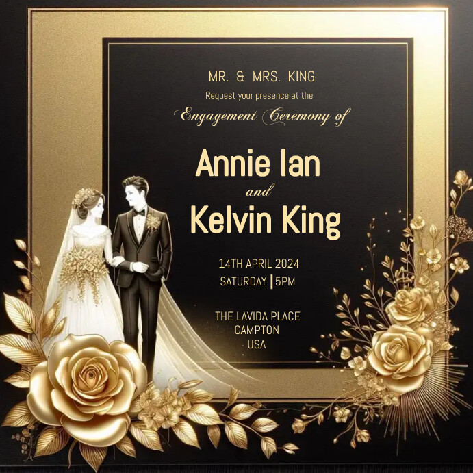 Engagement Ceremony Template | PosterMyWall