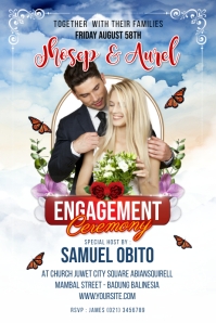Engagement Ceremony Flyer or Poster Template | PosterMyWall