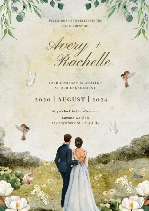 Engagement Ceremony template | PosterMyWall