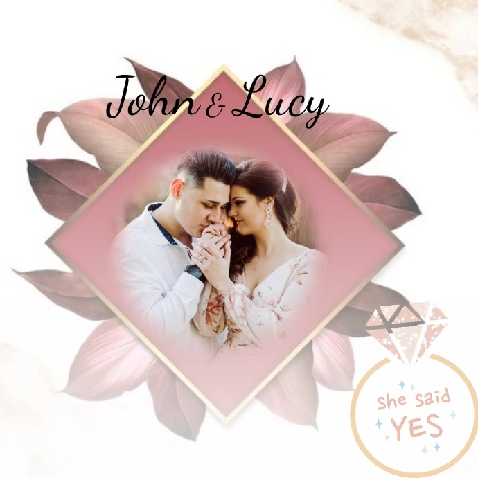 Copy of ENGAGEMENT CONGRATS DESIGN TEMPLATE | PosterMyWall