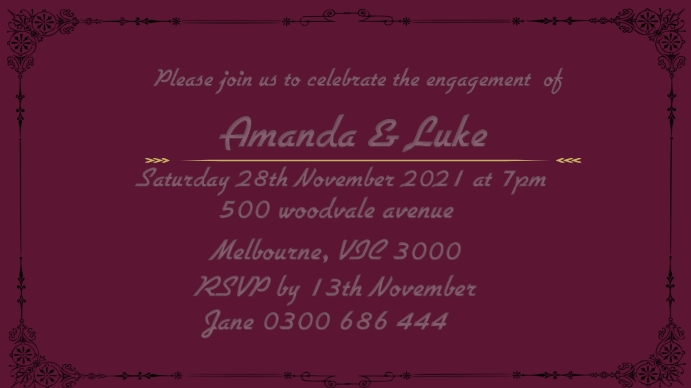 engagement Template | PosterMyWall