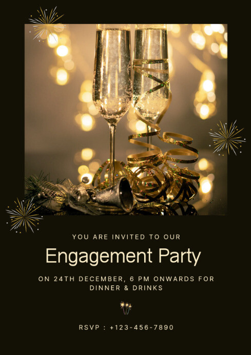 Engagement flyer Template | PosterMyWall