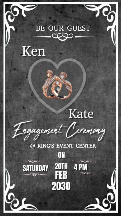 Engagement invitation Template | PosterMyWall