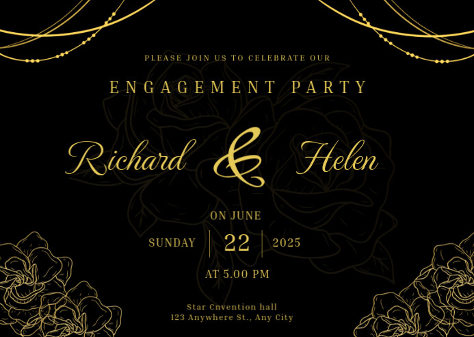 Engagement Party Template | PosterMyWall