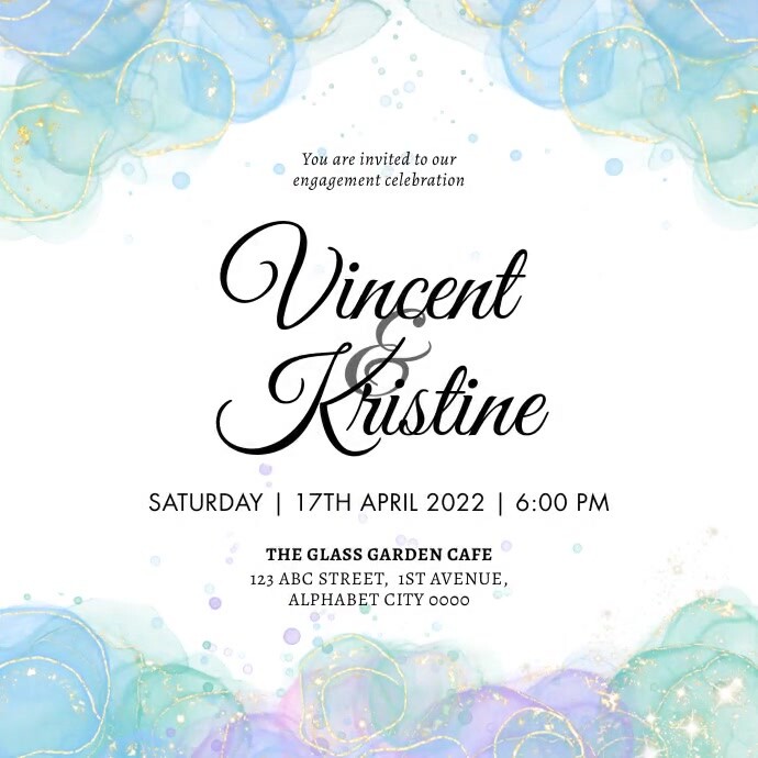 Engagement Invitation Template | PosterMyWall