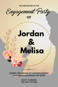Engagement Party Flyer Template | PosterMyWall